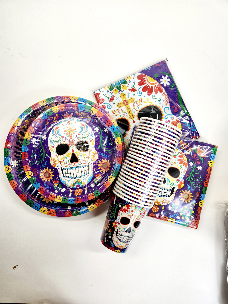 Day of The Dead, Dia De Los Muertos Partyware Set - Father Joe's Villages