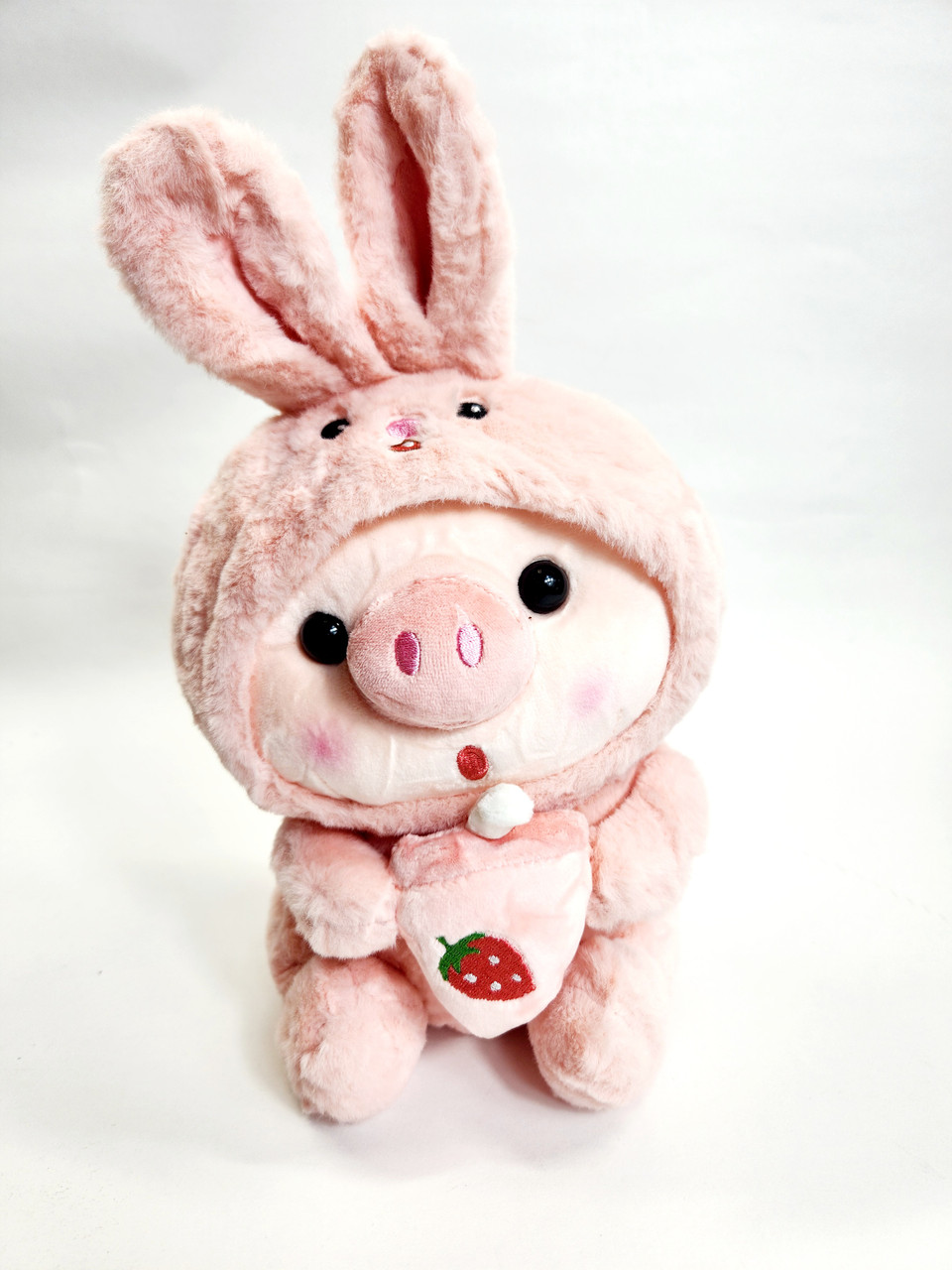 Strawberry Bunny Pig Plush - Father Joe's Villages