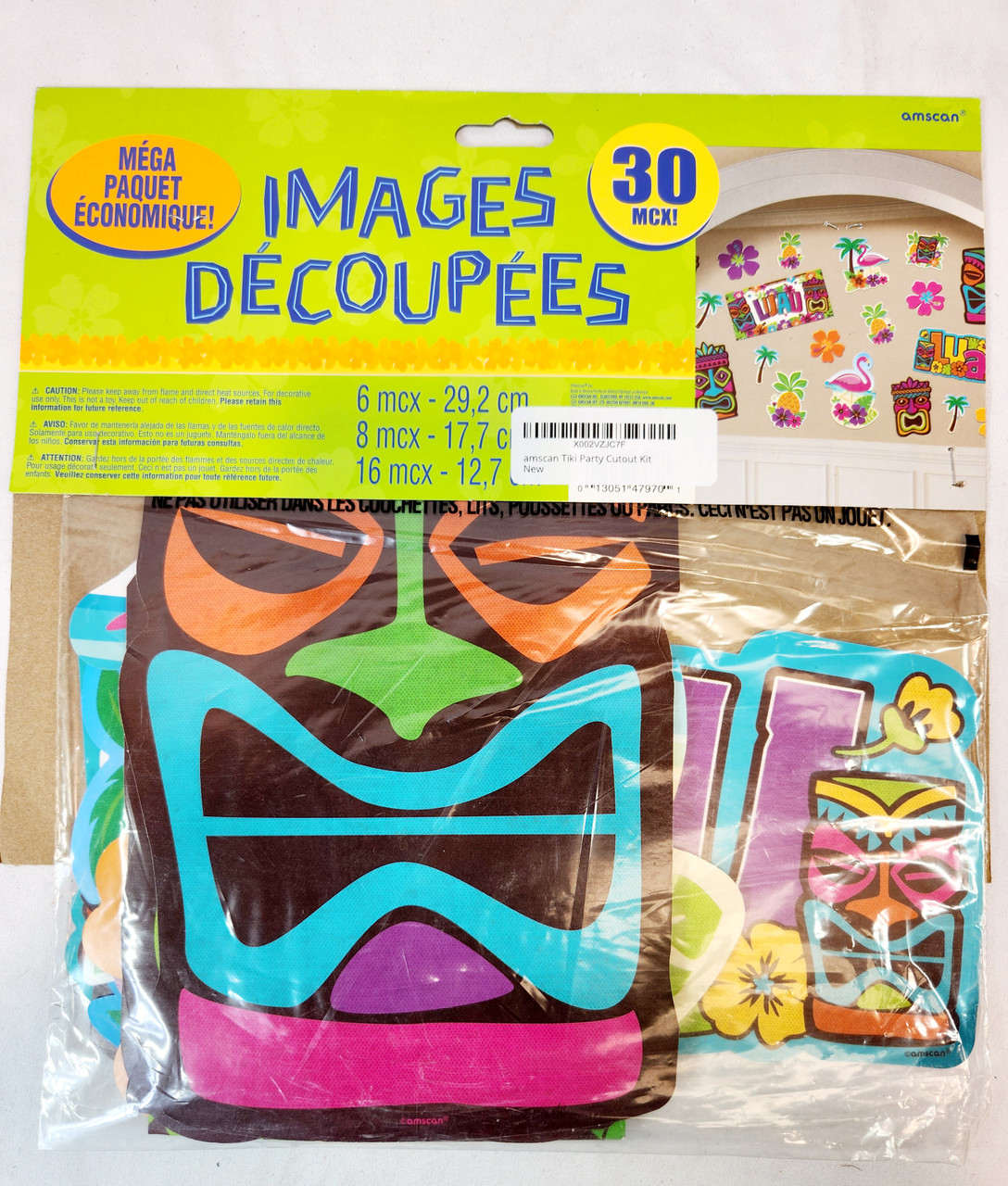 Luau/Tiki Cutouts, Party Decorations, 30pc - Father Joe's Villages