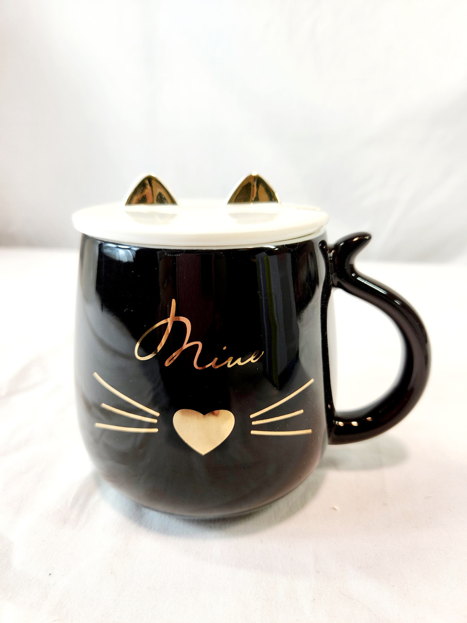 'Nine' Cat Mug with Lid - Father Joe's Villages