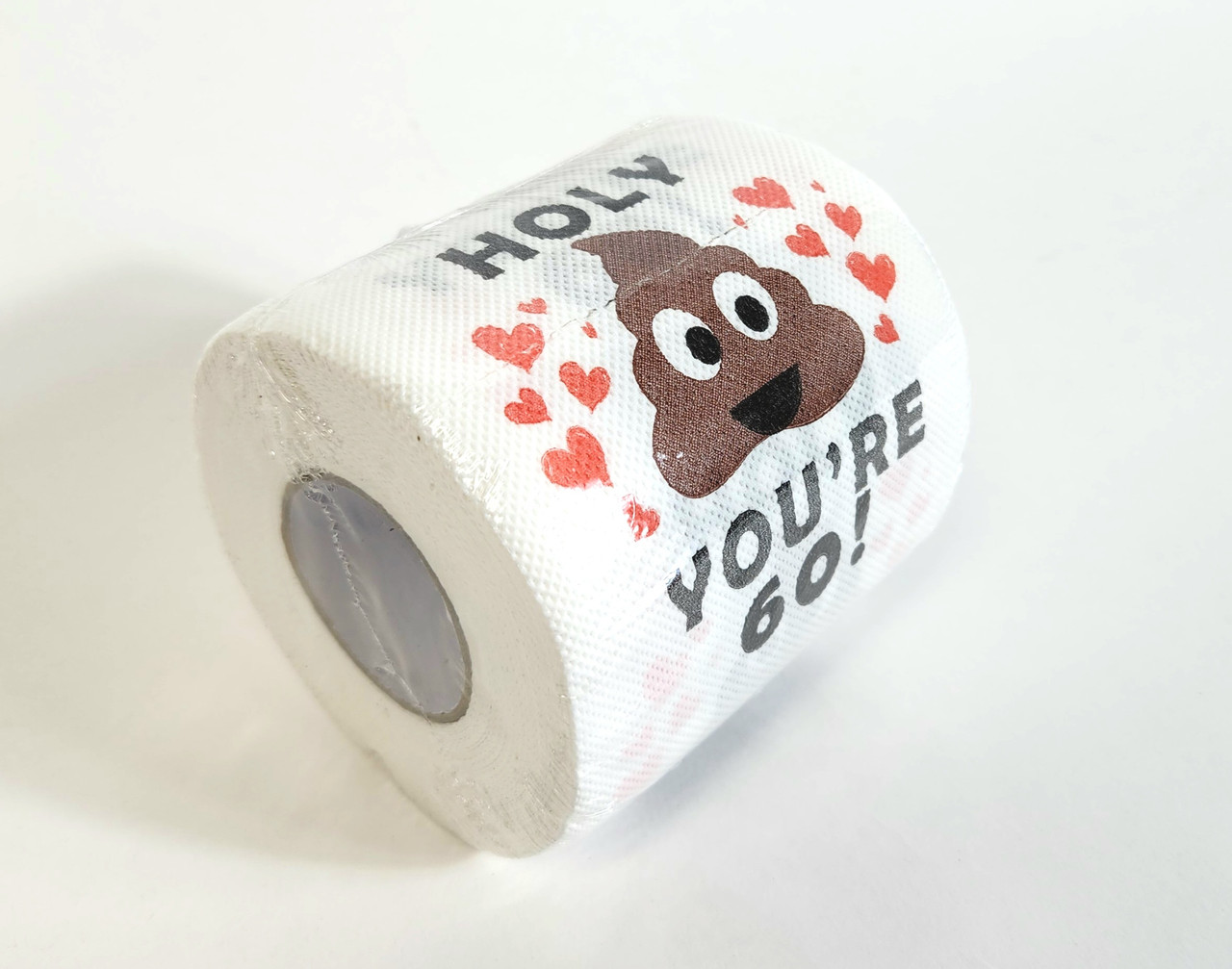 Humorous 60th Birthday Toilet Paper: Holy [Poop Emoji] You're 60 ...