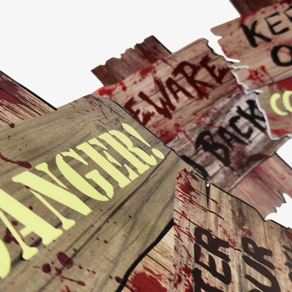 Halloween Signs: Keep Out, Beware, Danger - Father Joes Villages